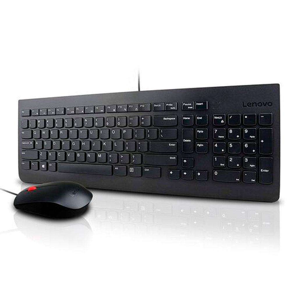 TECNOGLOBAL - KIT TECLADO + MOUSE LENOVO CON CABLE