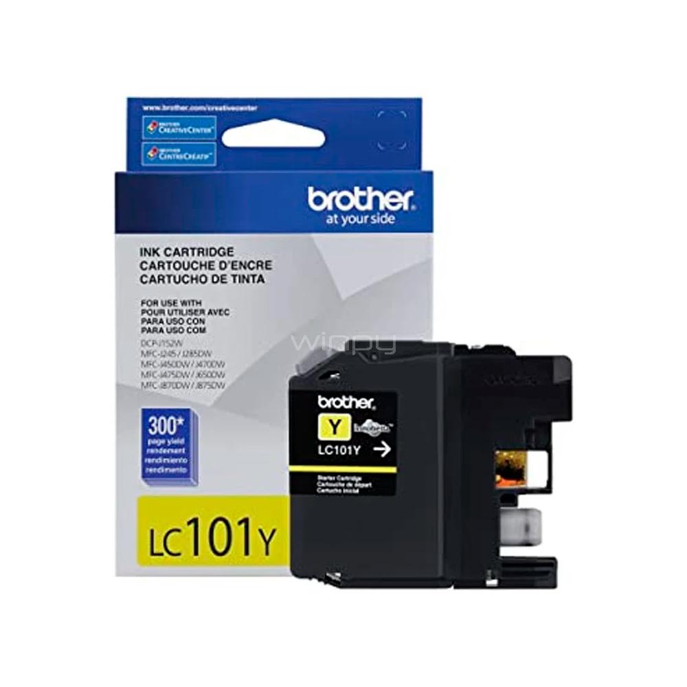 TECNOGLOBAL - Brother LC101Y inkjet cart Amarillo 300 Paginas